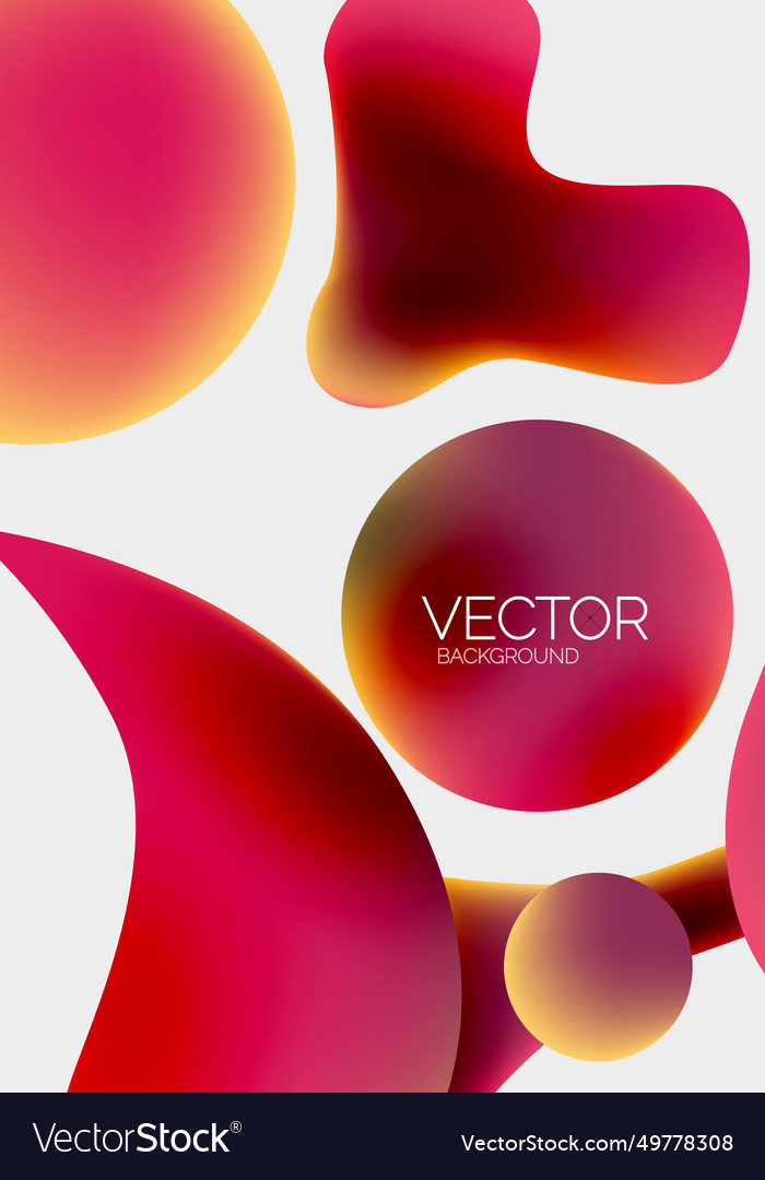 Abstract liquid bubble background liquid Vector Image