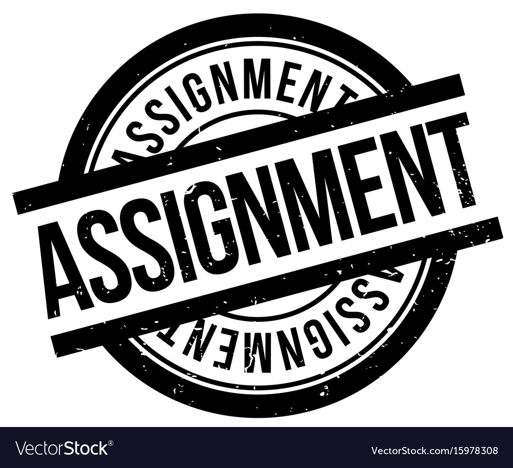 Assignment rubber stamp Royalty Free Vector Image