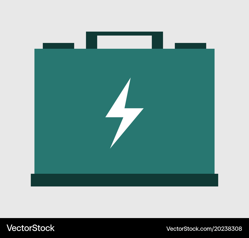Car battery icon Royalty Free Vector Image - VectorStock