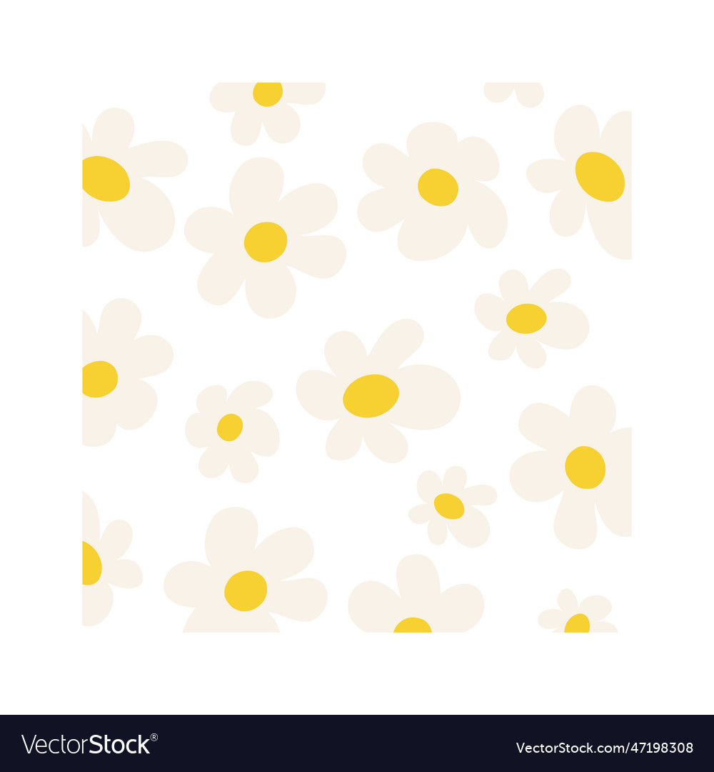 Flower transparent pattern Royalty Free Vector Image