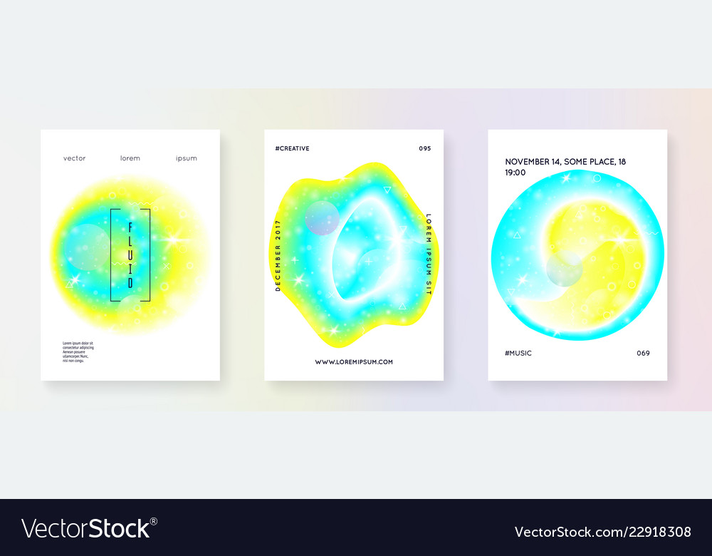 Fluid shape with dynamic elements Royalty Free Vector Image