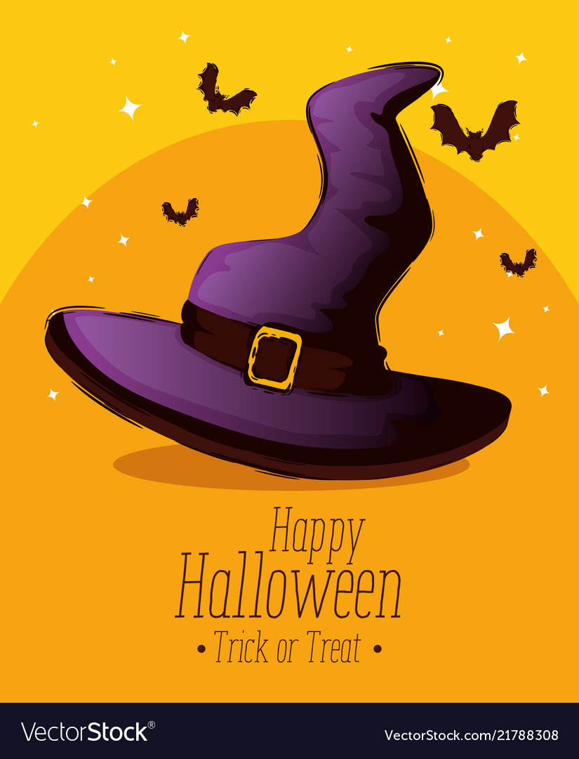 Happy Halloween Witch Hat