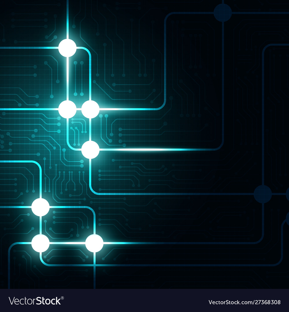 High tech technology geometric Royalty Free Vector Image