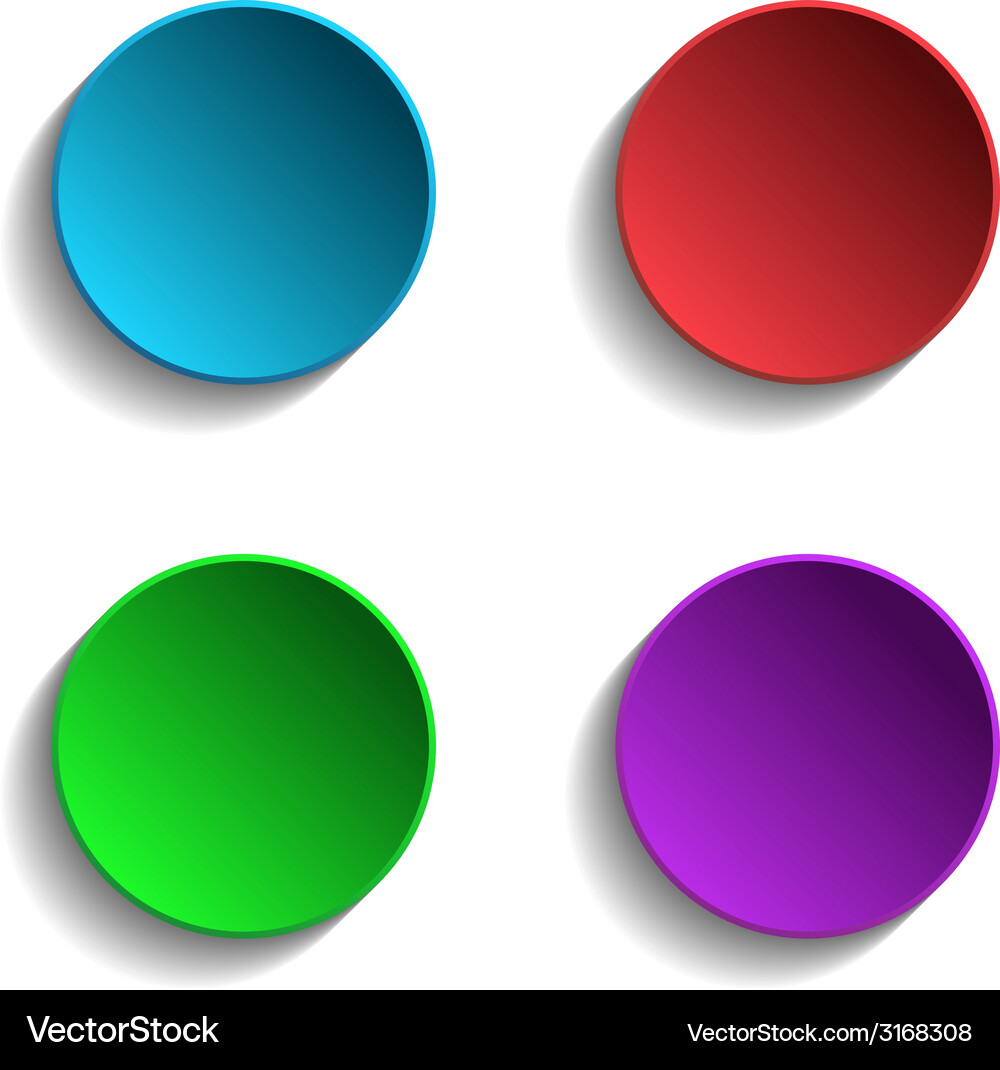 Set of colorful circle Royalty Free Vector Image