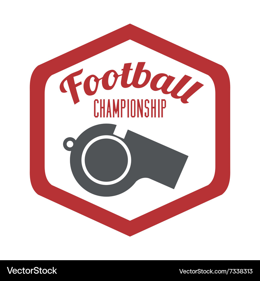 Football championship design Royalty Free Vector Image