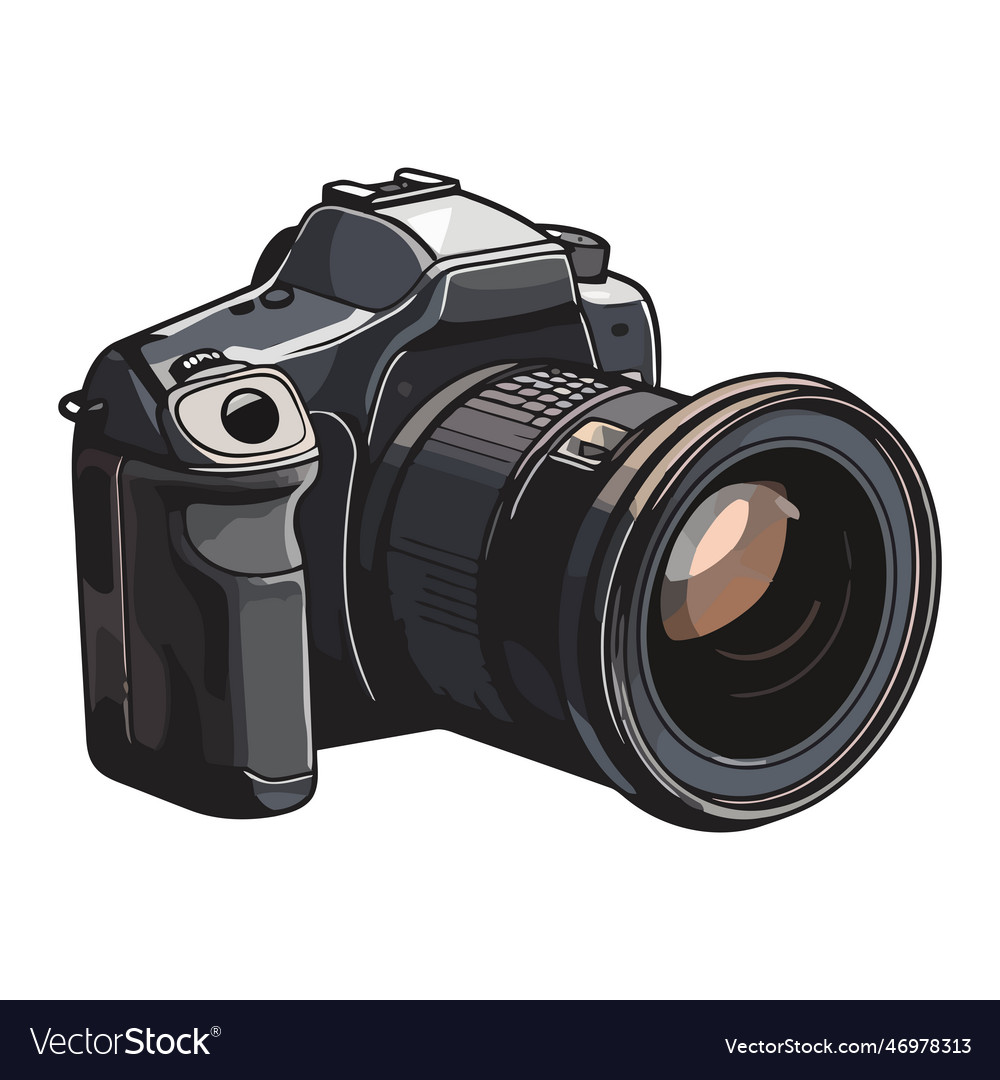 Modern digital camera Royalty Free Vector Image