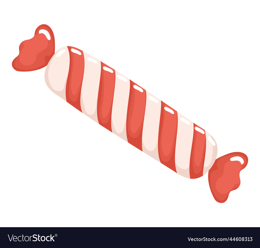 Red wrapped candy Royalty Free Vector Image - VectorStock