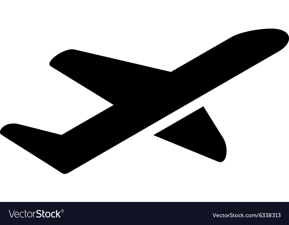 Takeoff flat icon Royalty Free Vector Image - VectorStock