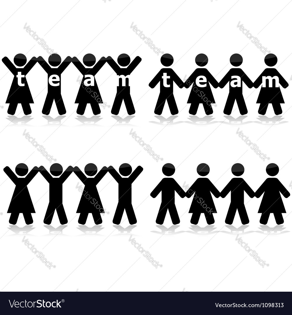 Team work Royalty Free Vector Image - VectorStock