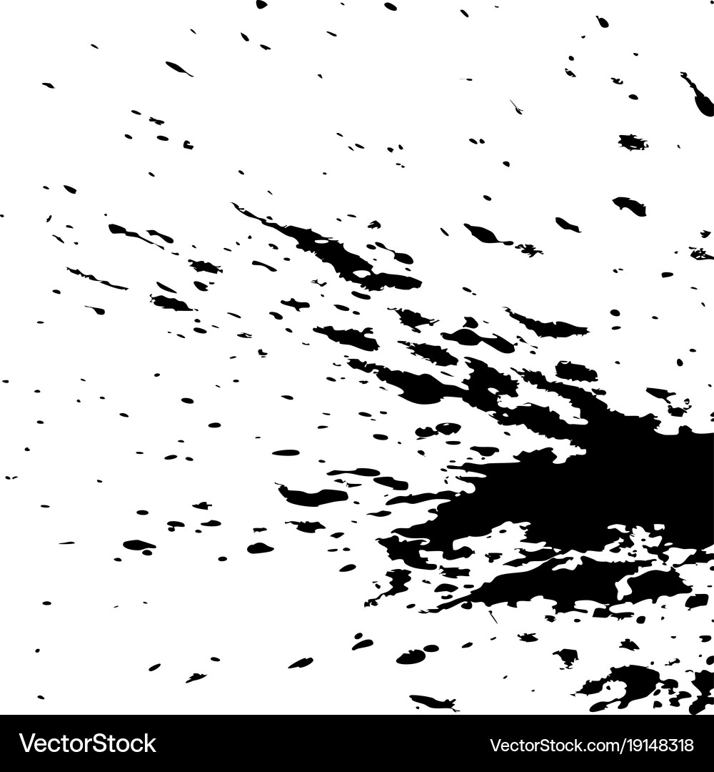 Black ink paint explosion splatter artistic cover Vector Image