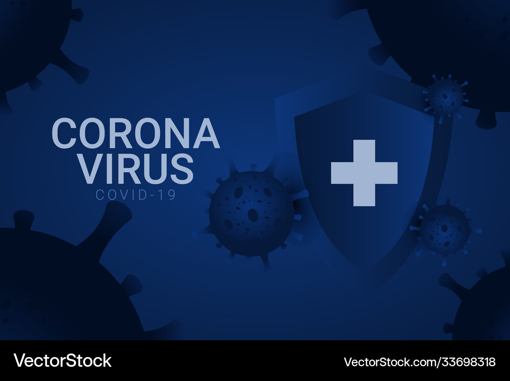Corona virus covid-19 template design Royalty Free Vector