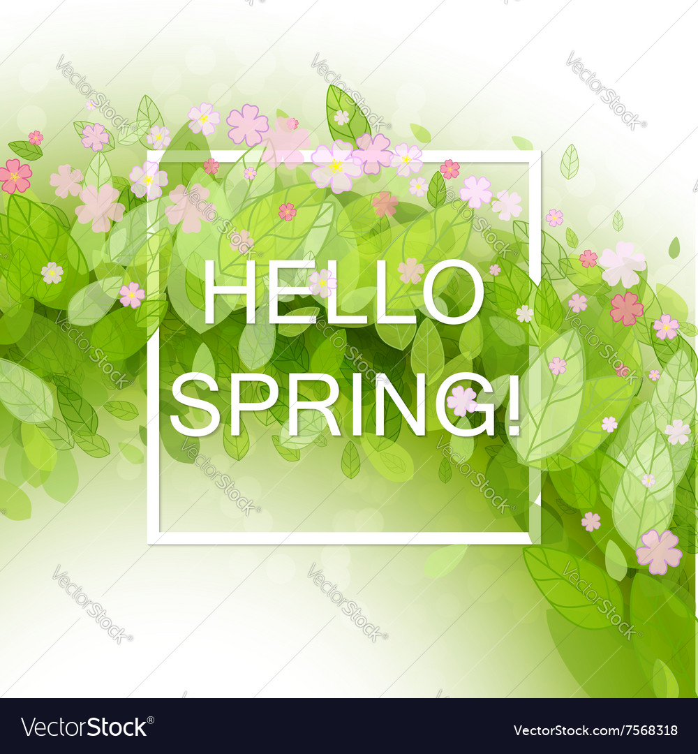 Spring abstract background Royalty Free Vector Image