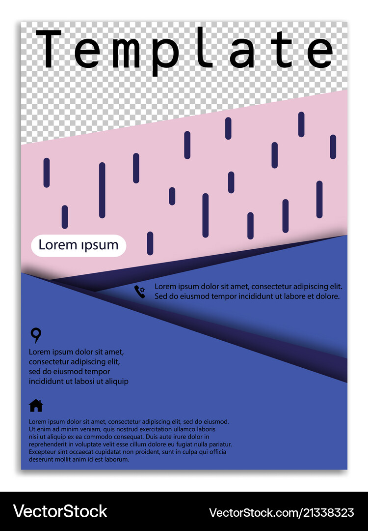 Abstract business template brochure layout cover Vector Image