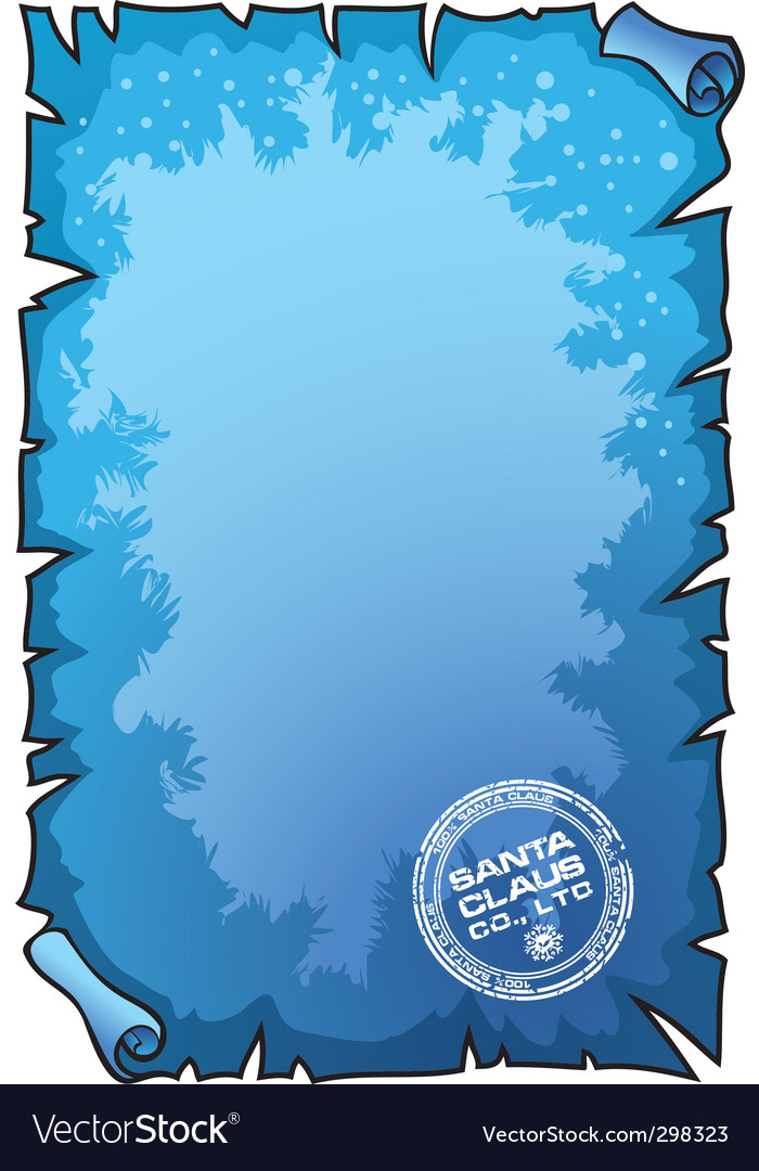 Christmas scroll Royalty Free Vector Image - VectorStock