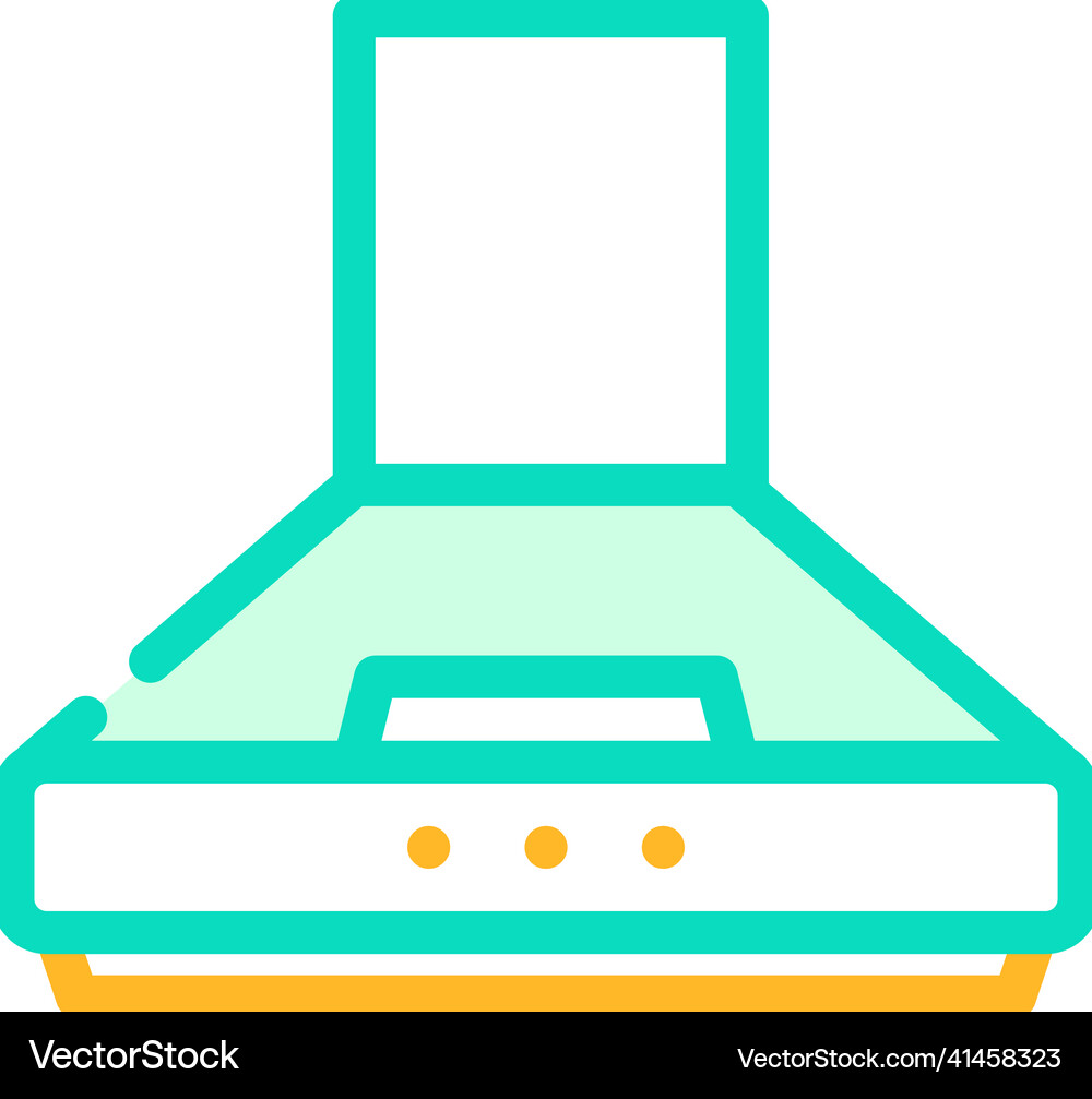 Cooker hood color icon Royalty Free Vector Image