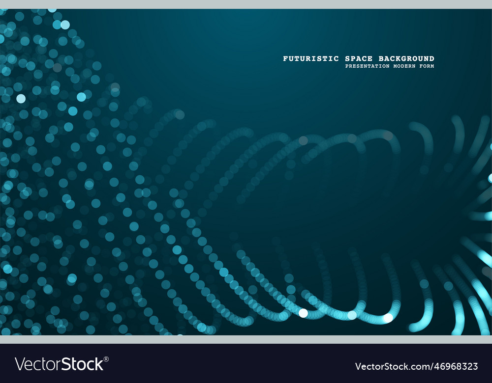 Particles liquid dynamic flow Royalty Free Vector Image