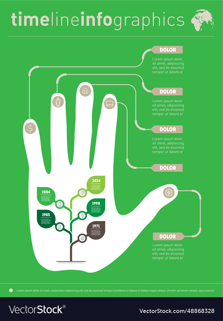 Visual concept infographic of technology Vector Image