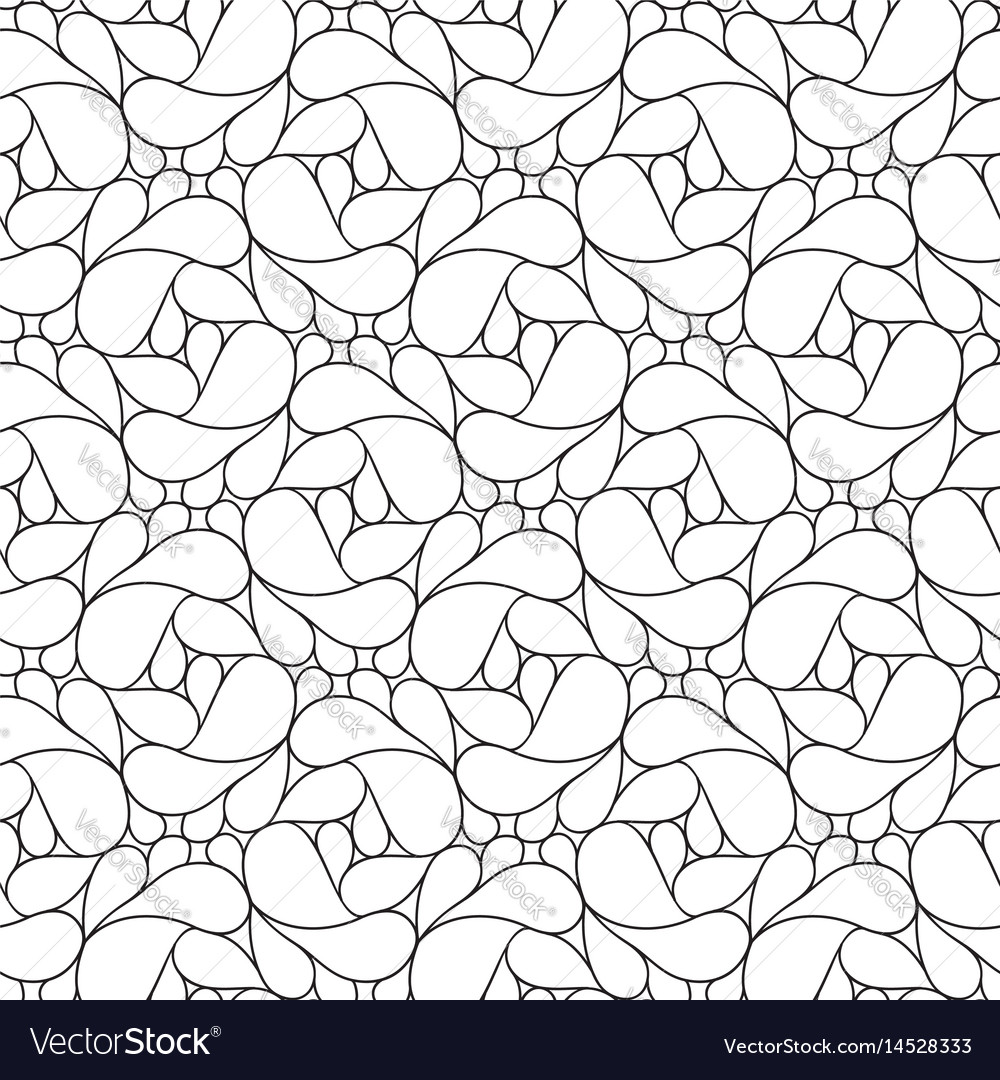 Abstract linear seamless pattern on white Vector Image