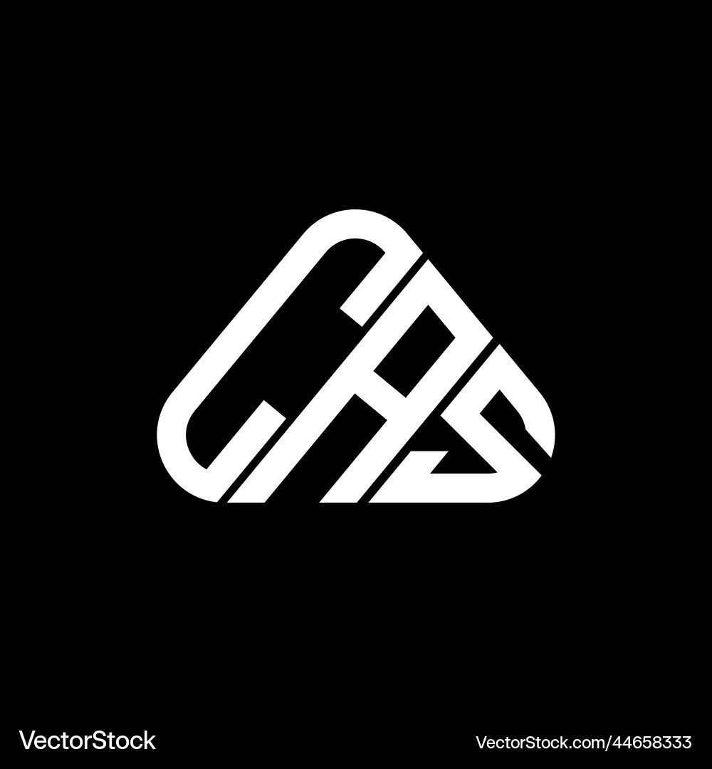 Cas letter logo creative design with graphic Vector Image