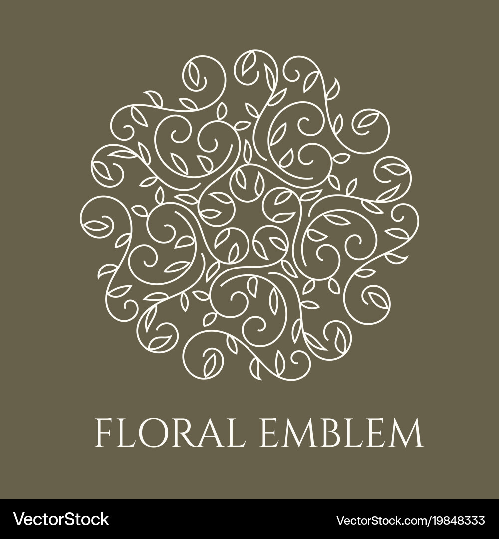 Elegant hand drawn flourish design template Vector Image