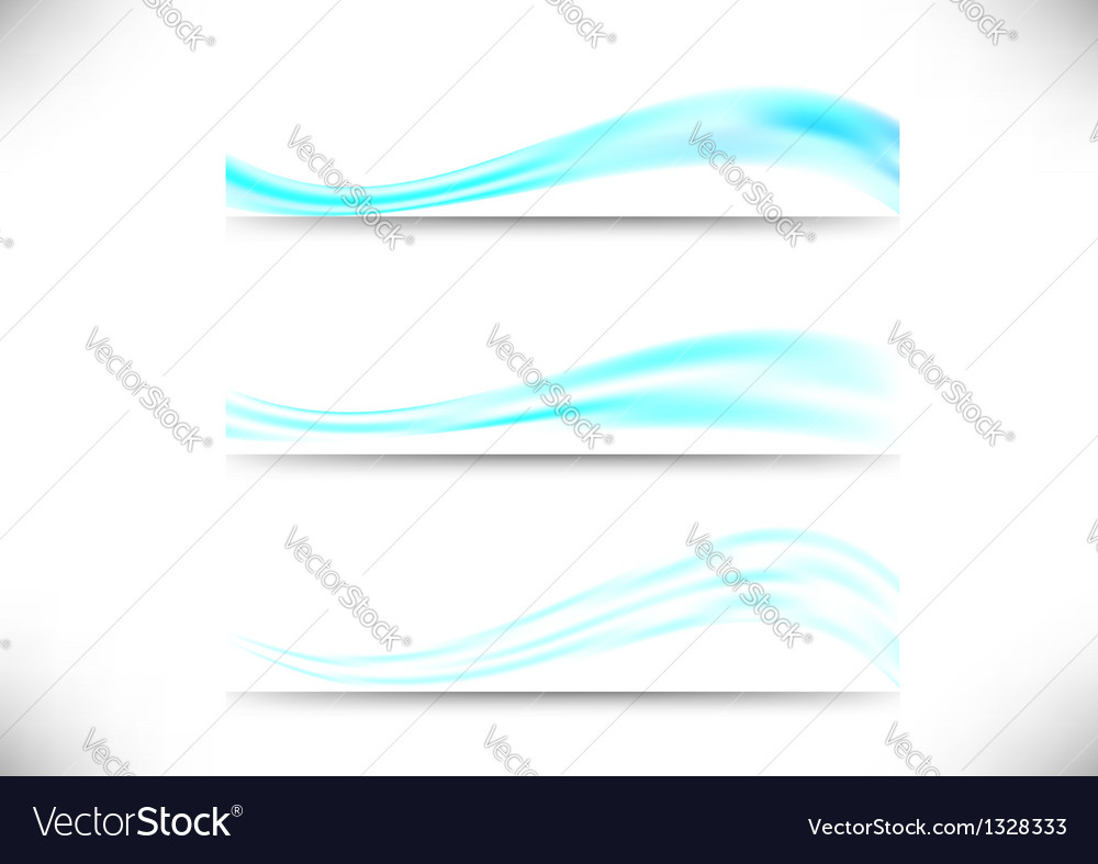 Headers collection - liquid stream Royalty Free Vector Image