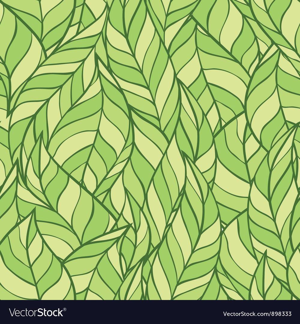 Leaves Seamless Stylish Pattern Royalty Free Vector Image