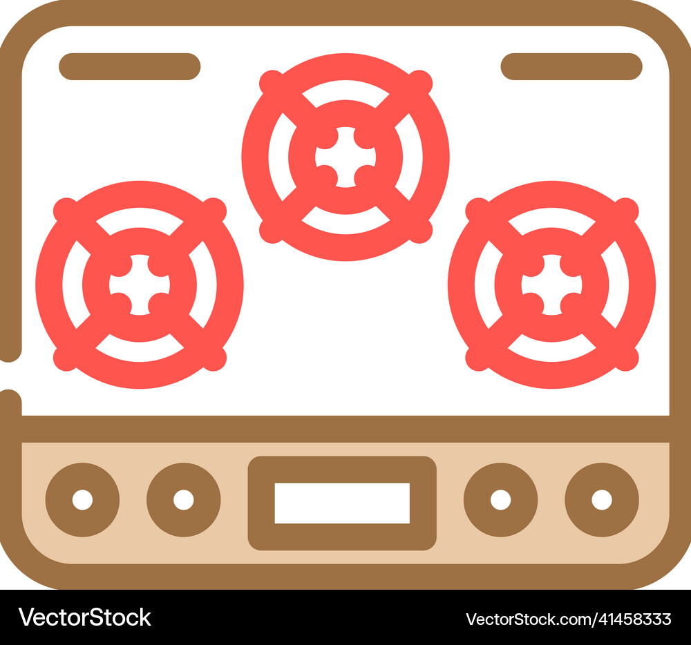 Stove kitchen equipment color icon Royalty Free Vector Image