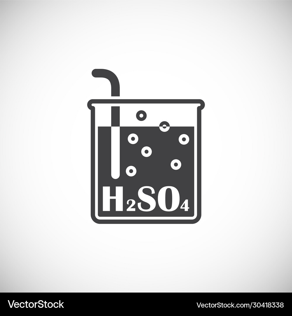Acid related icon on background for graphic Vector Image