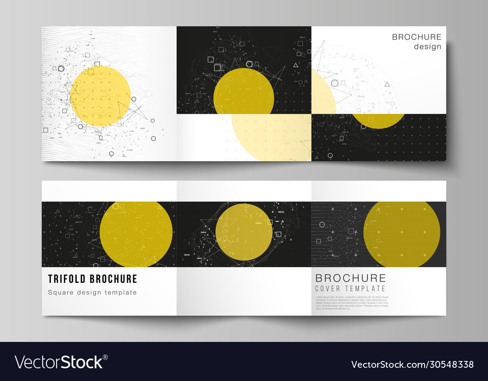 Editable layout square format covers Royalty Free Vector