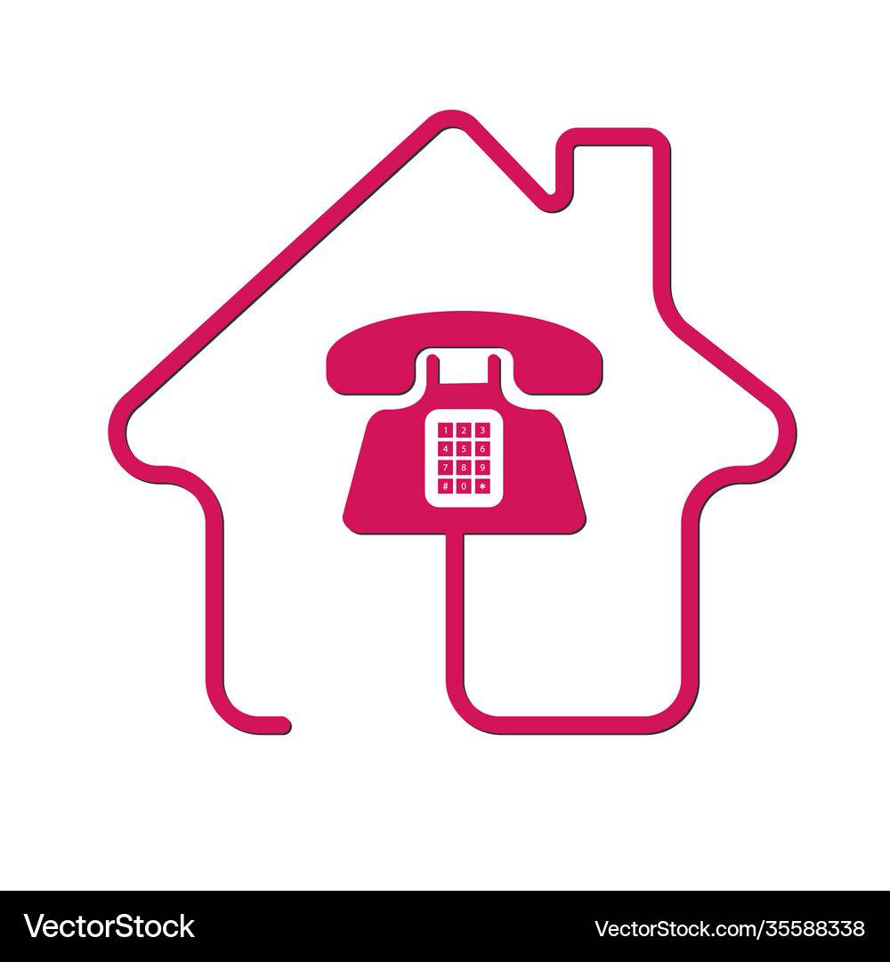 Elephony and communication utility icon stock Vector Image