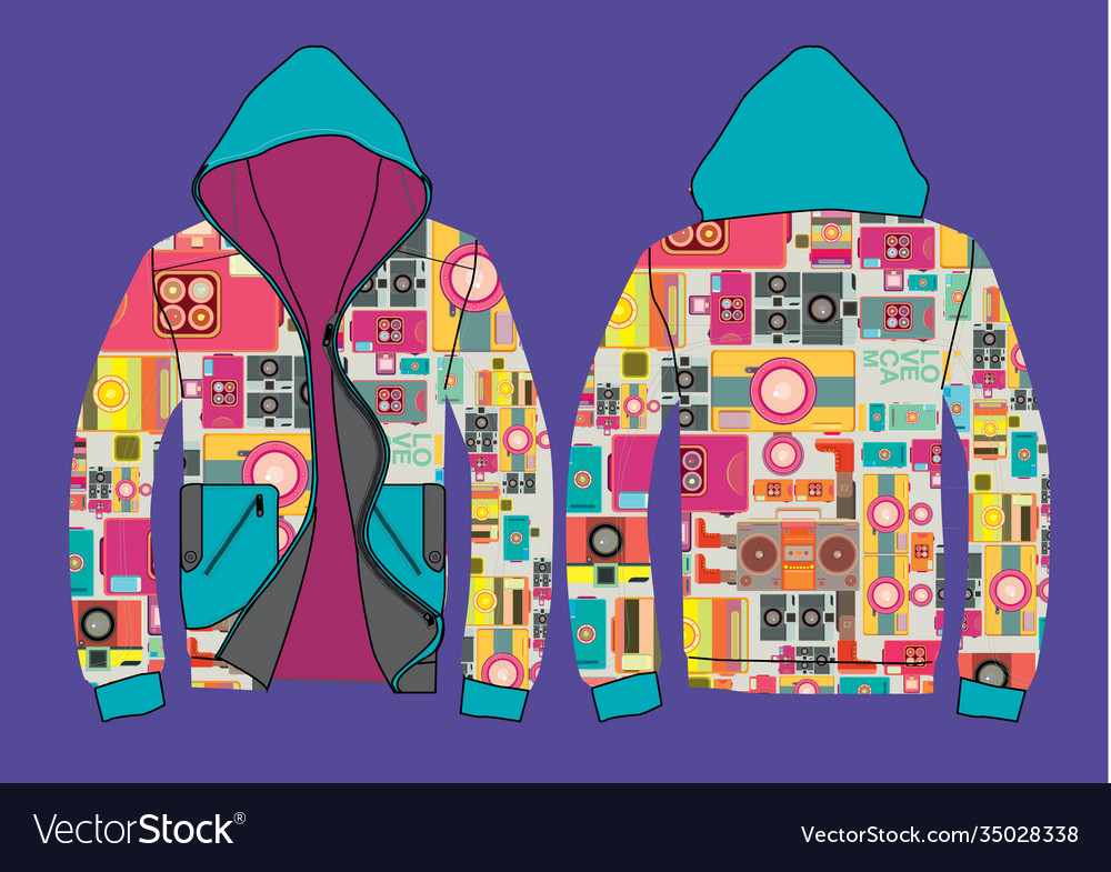Jacket design template Royalty Free Vector Image