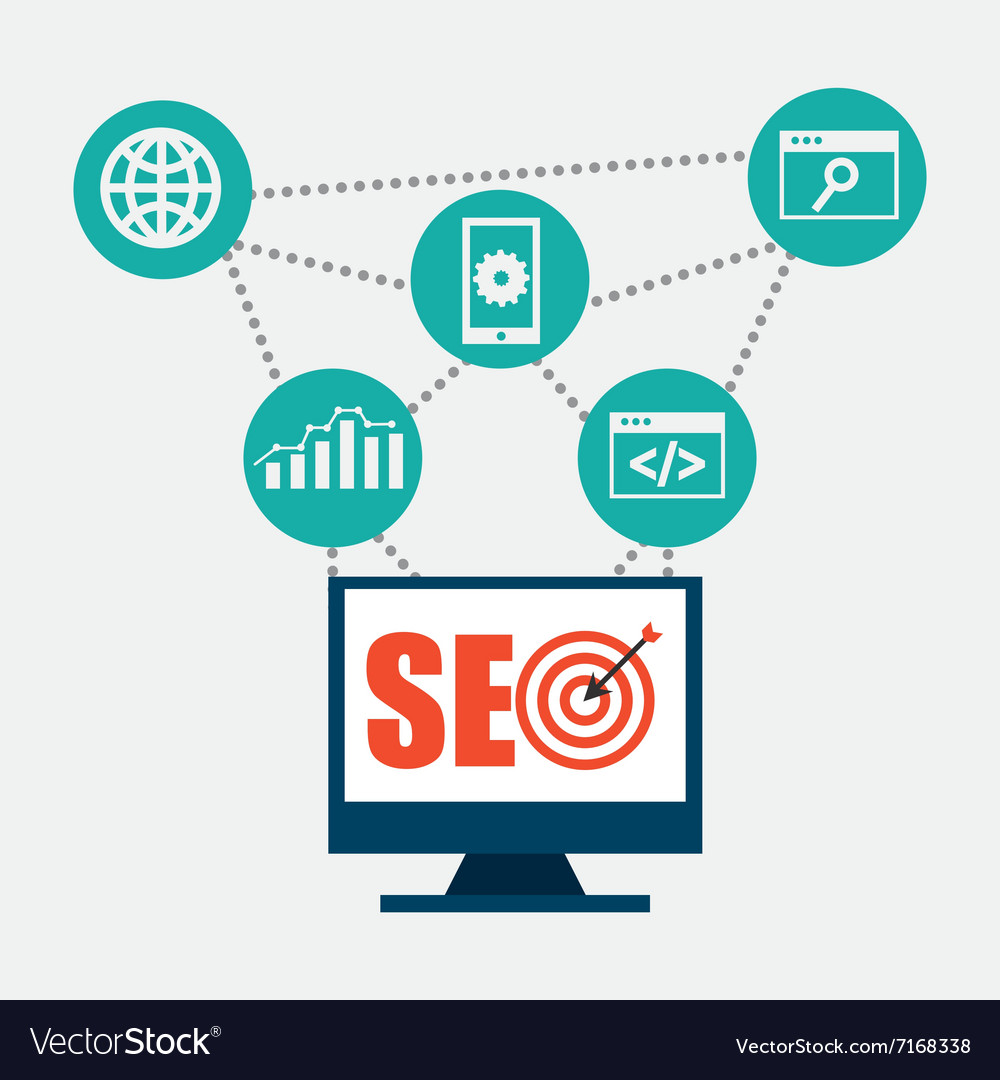 Search engine optimization Royalty Free Vector Image