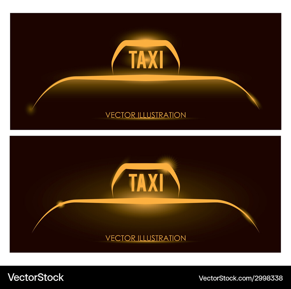 Taxi design over black background Royalty Free Vector Image