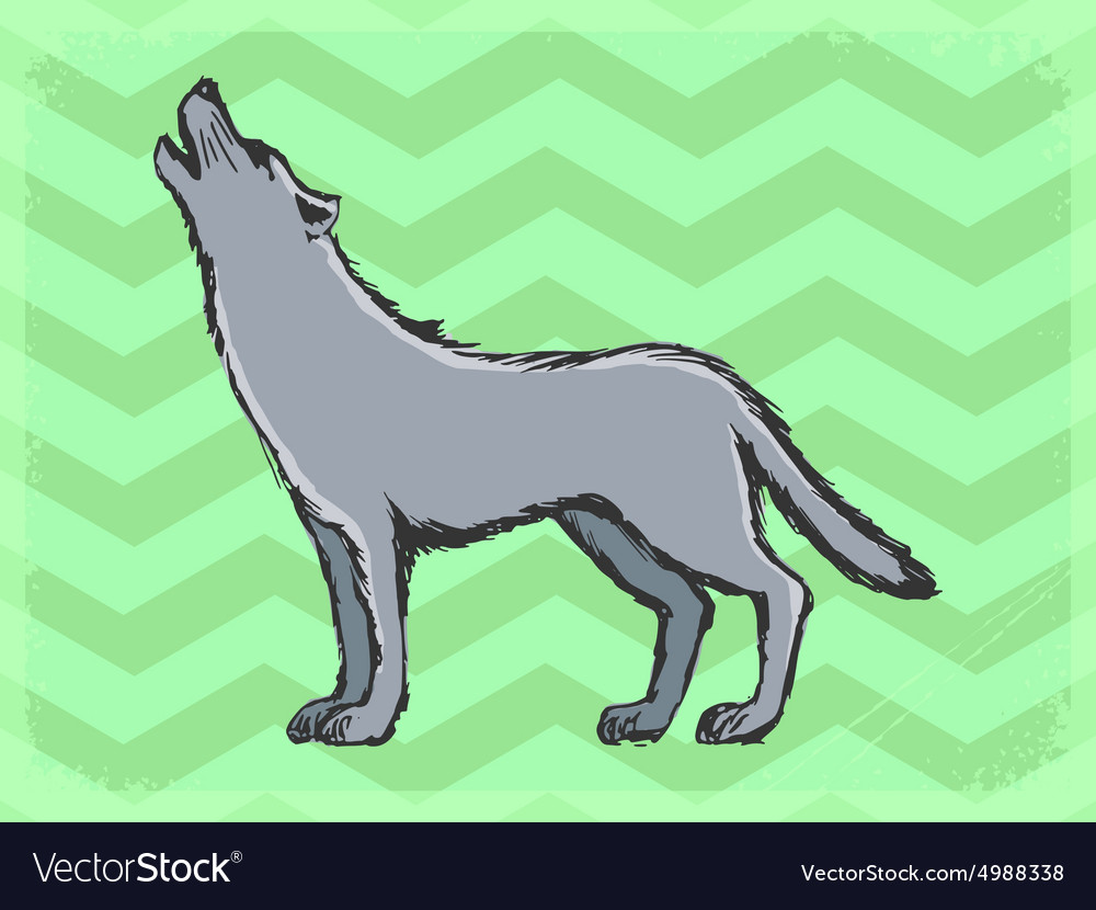 Wolf Royalty Free Vector Image - VectorStock