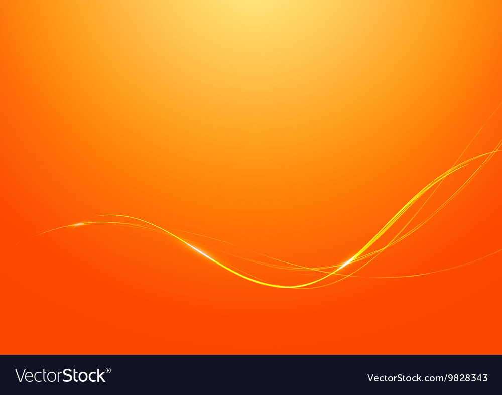 Abstract lines orange background Royalty Free Vector Image