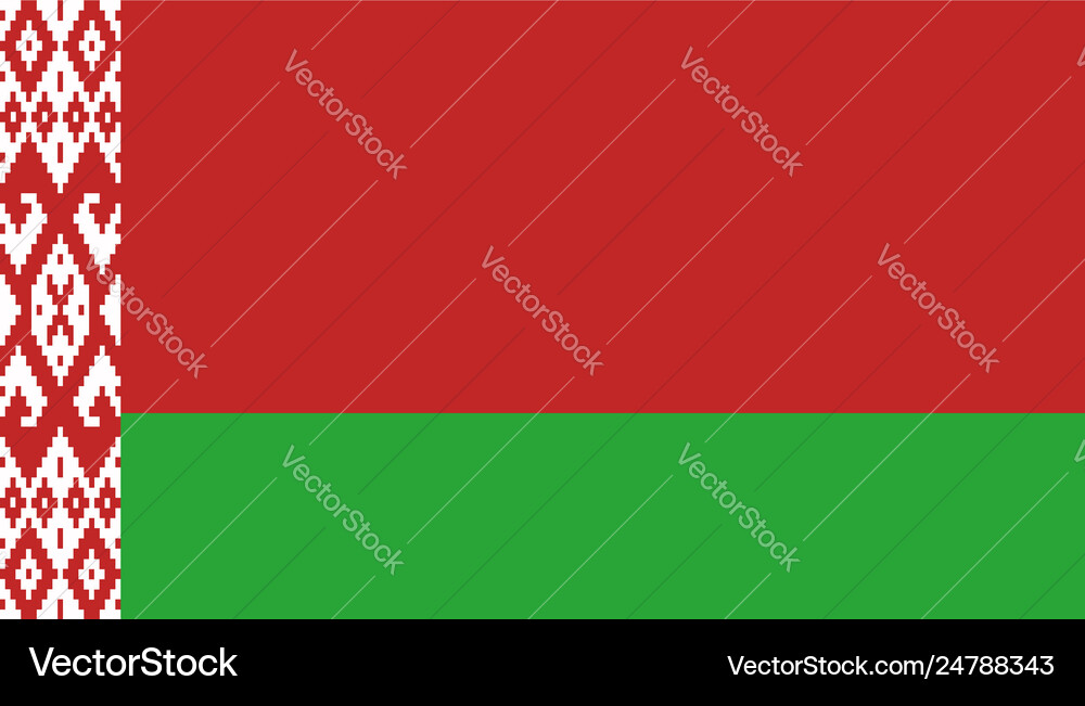 Belarus flag icon in flat style national sign Vector Image