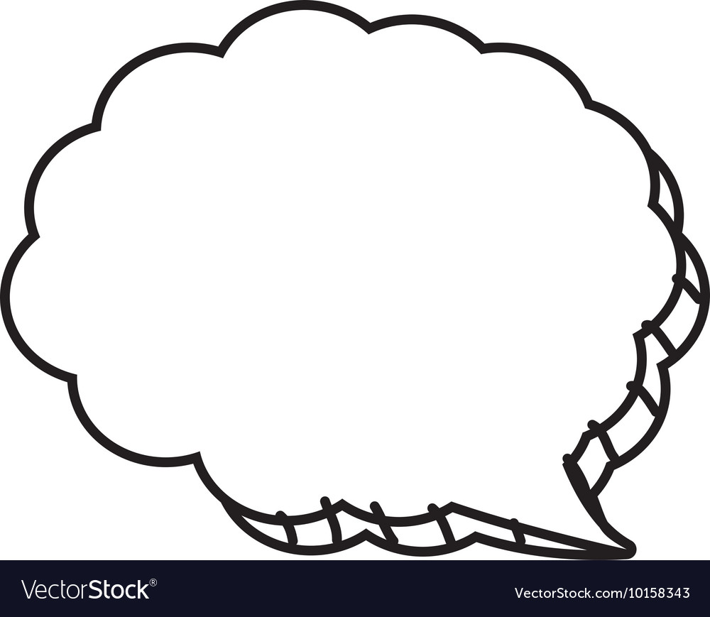 Bubble message communication icon graphic Vector Image