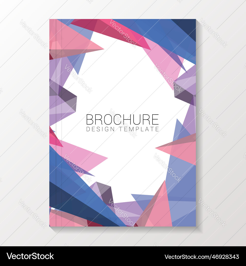 Cover magazine with geometric shapes Royalty Free Vector