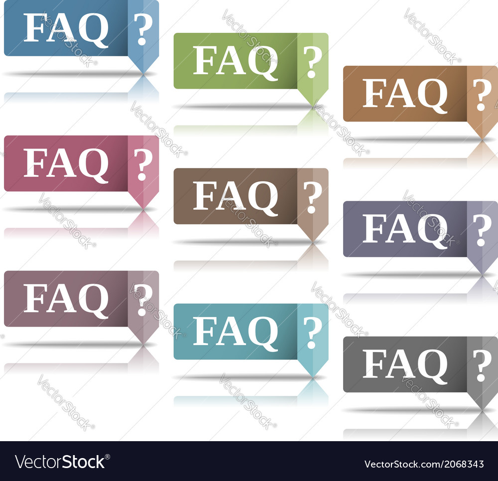 FAQ Royalty Free Vector Image - VectorStock