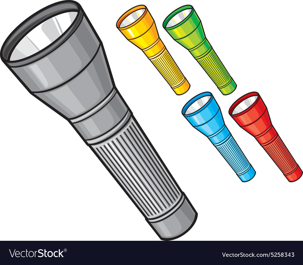 Flashlights Royalty Free Vector Image - VectorStock