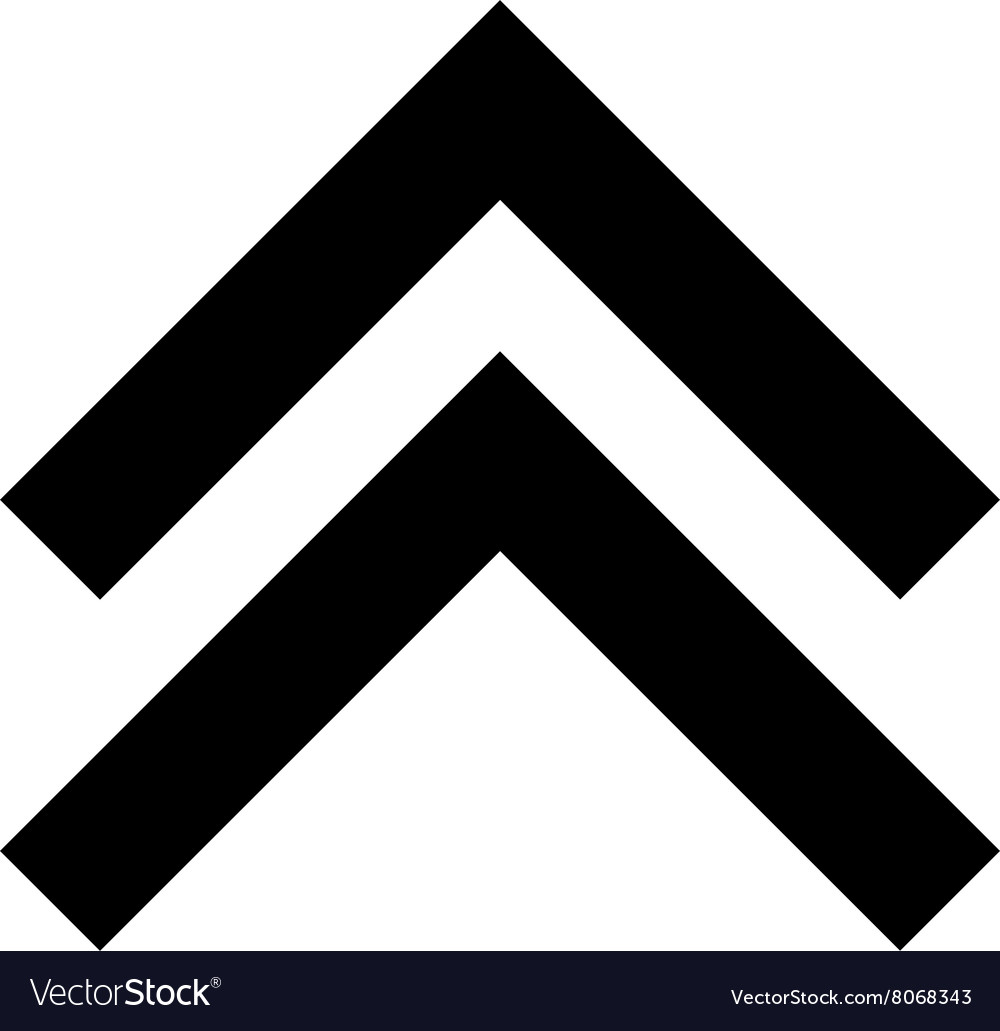 Shift up flat icon Royalty Free Vector Image - VectorStock