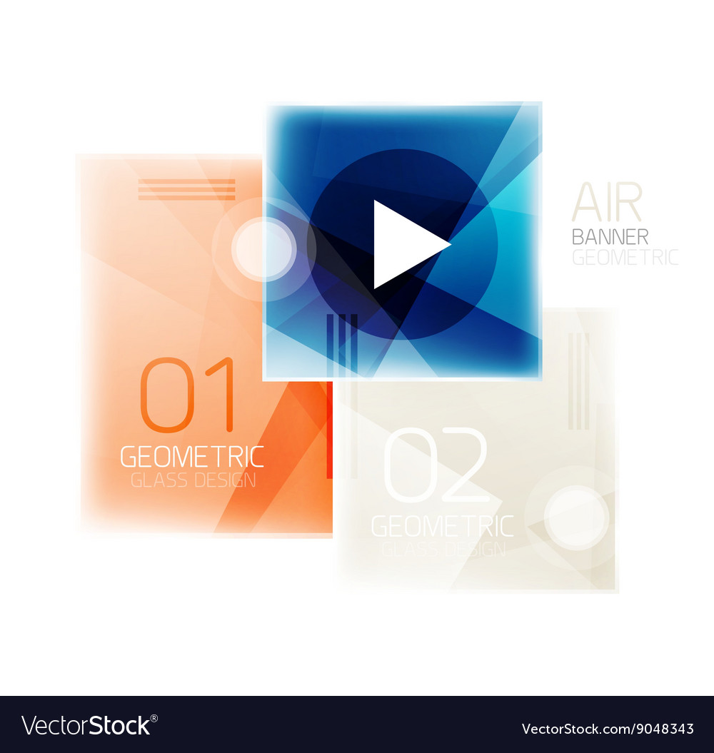 Square web box Royalty Free Vector Image - VectorStock