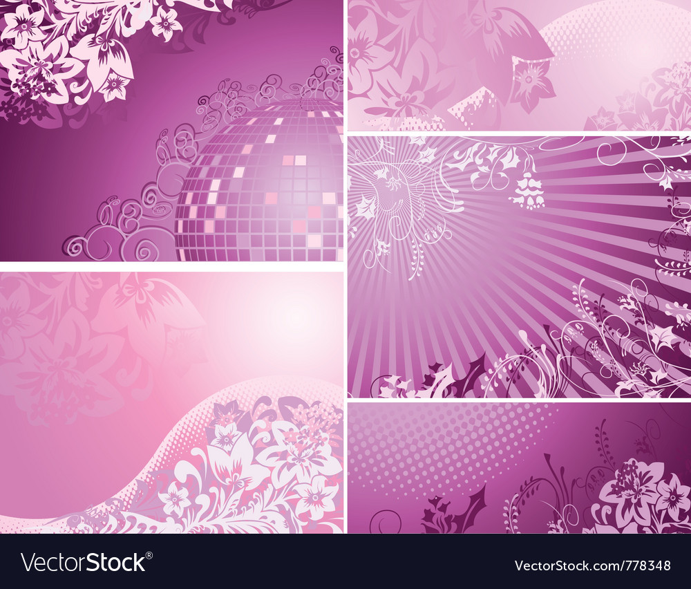 Backgrounds set Royalty Free Vector Image - VectorStock