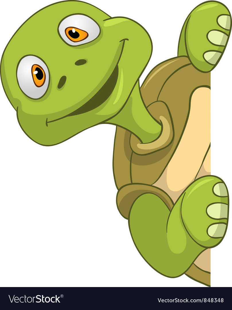 Funny Turtle Royalty Free Vector Image - VectorStock