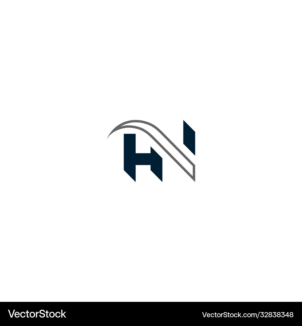 Hn or nh abstract outstanding professional Vector Image