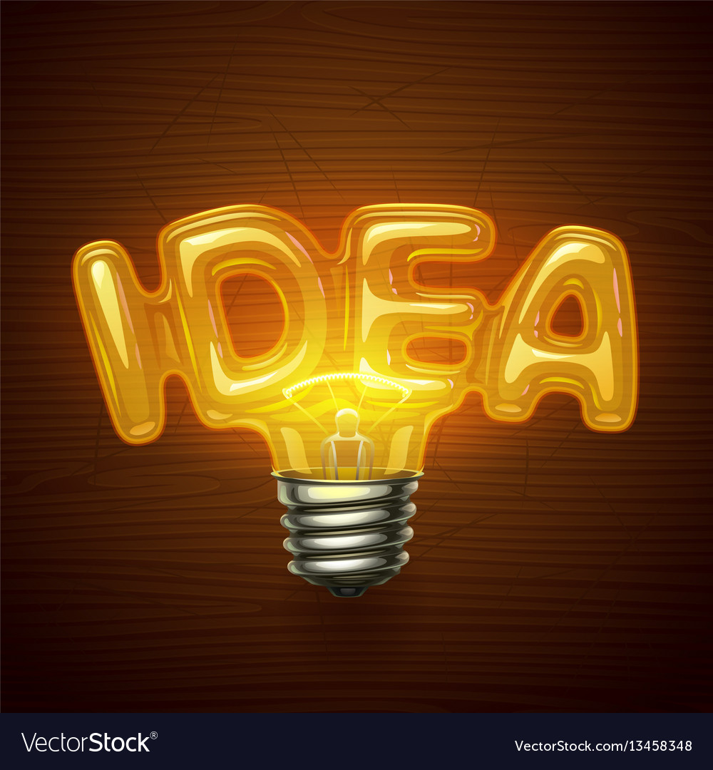 Idea bulb Royalty Free Vector Image - VectorStock