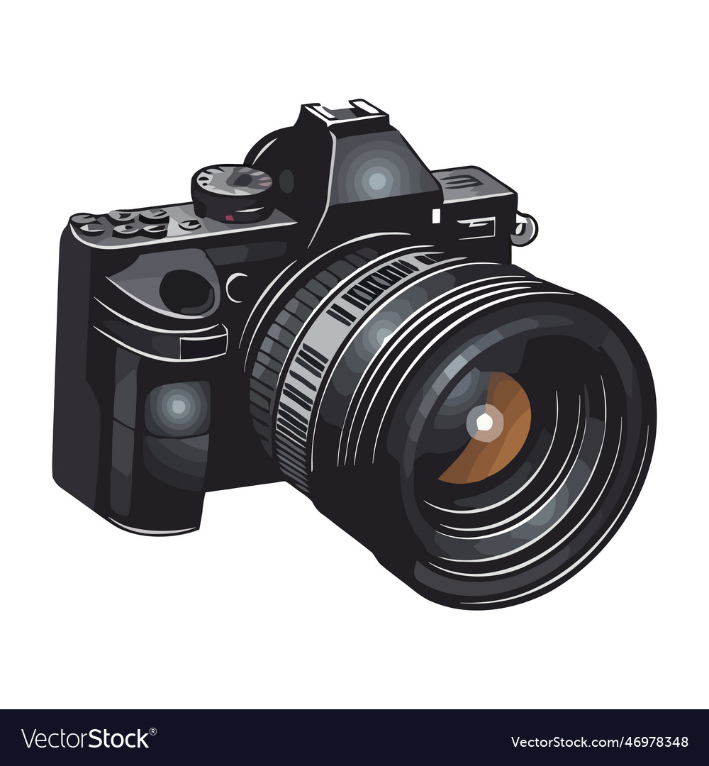Modern camera technology Royalty Free Vector Image