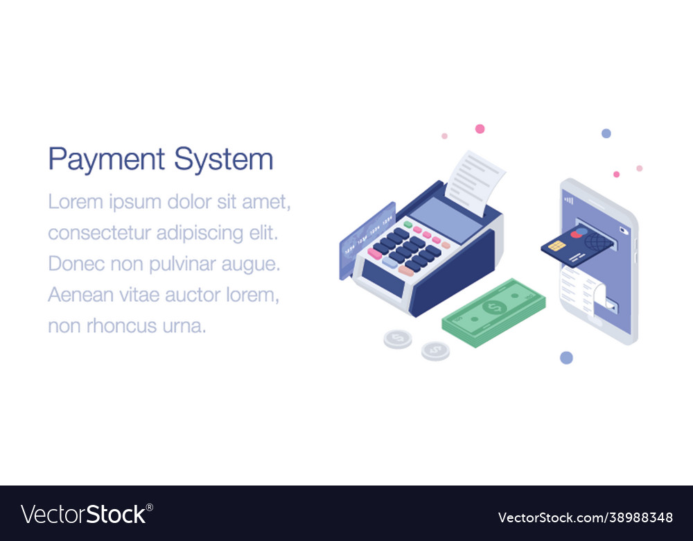 Payment system Royalty Free Vector Image - VectorStock