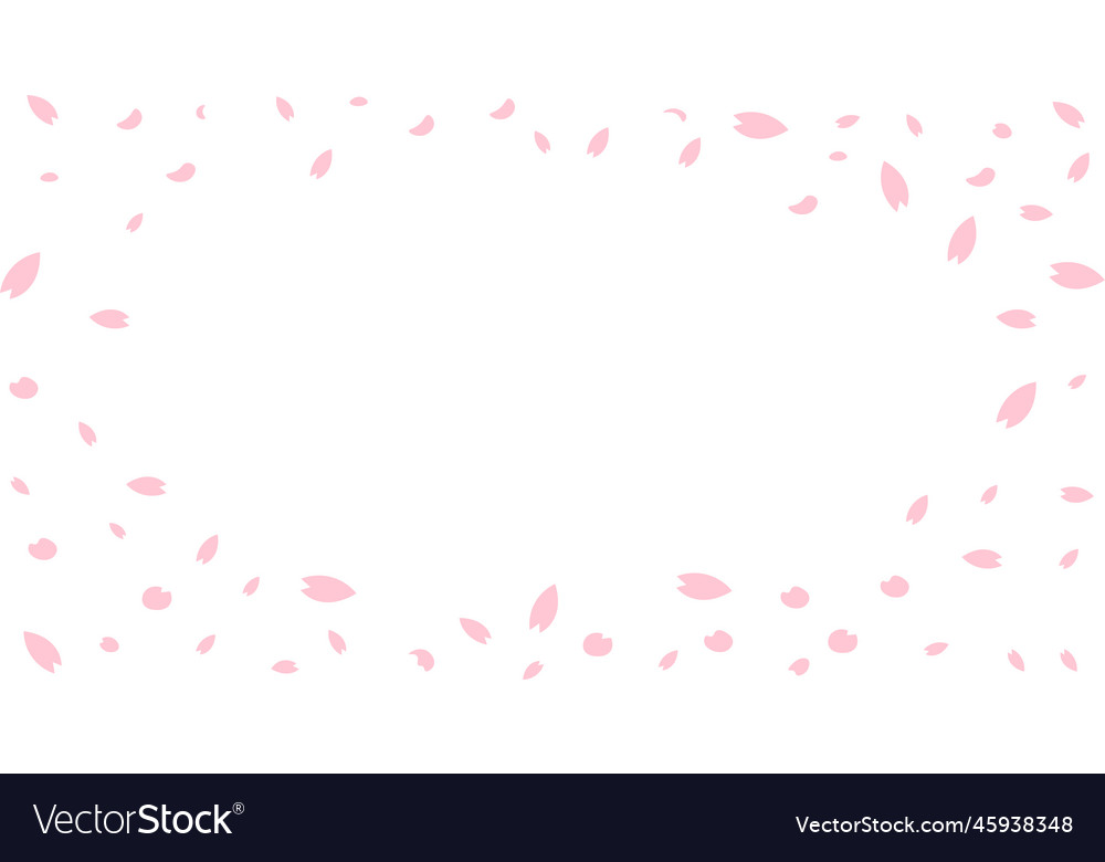 Sakura petals falling down Royalty Free Vector Image