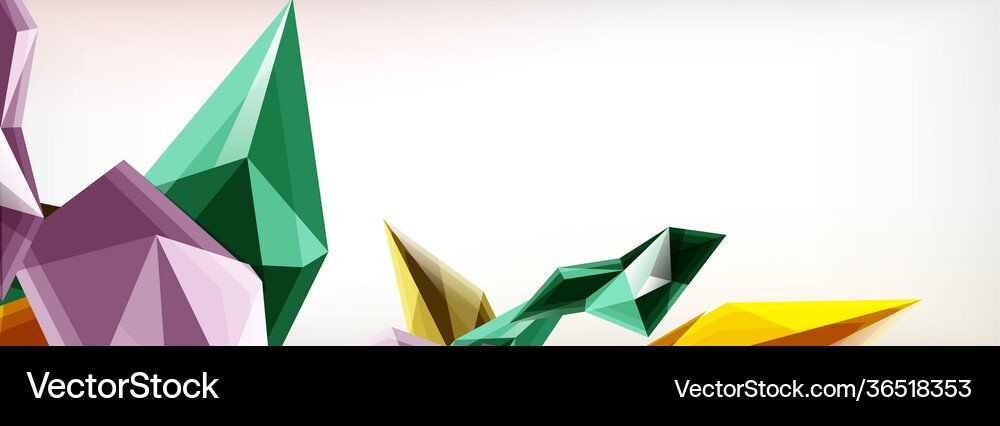 3d triangles and pyramids abstract Royalty Free Vector Image